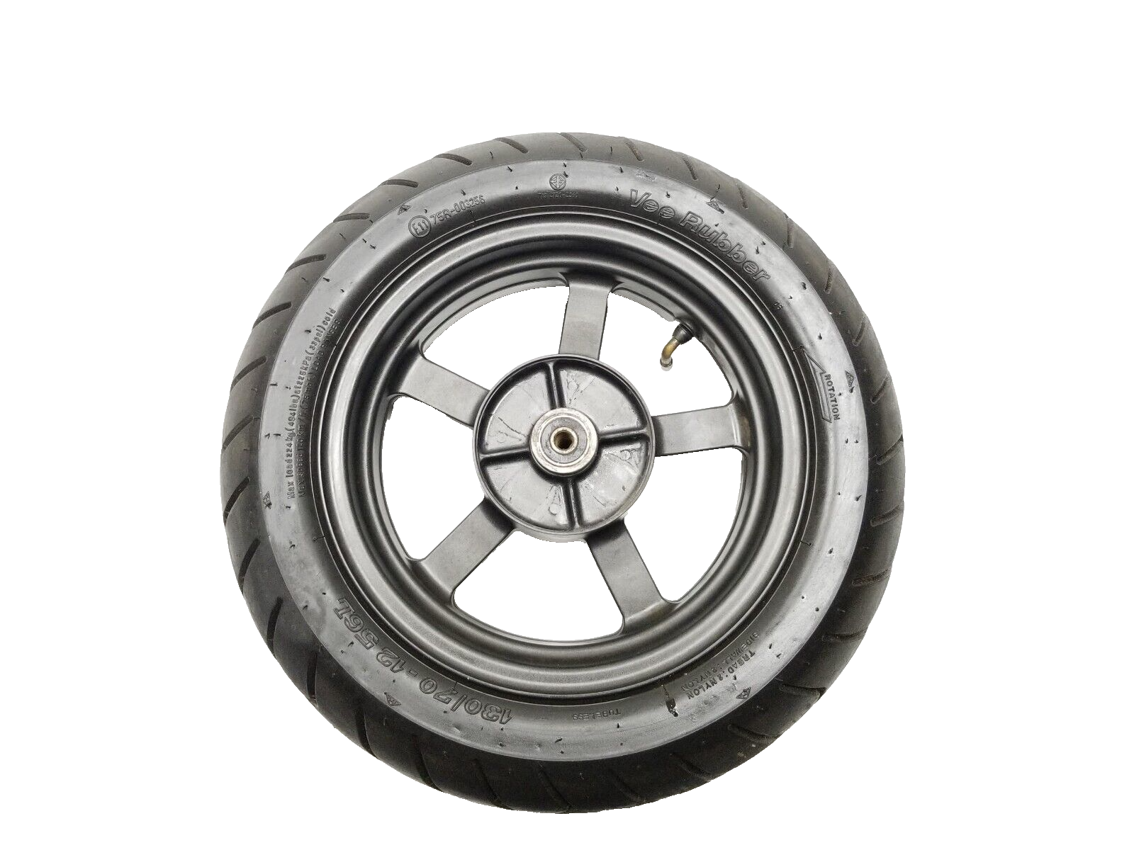 2022-2024 Honda Grom 125 Rear Wheel Rim 12x3.50 & Tire 130/70-12 OEM ...